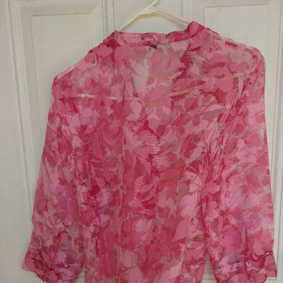 Elementz | Tops | Elementz Pink Blouse | Poshmark